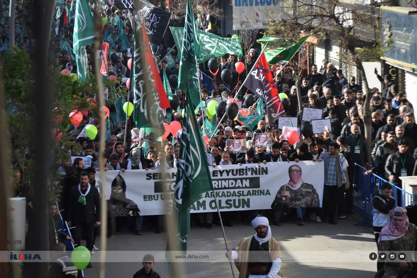 HÜDA PAR Youth organize march in Batman, denouncing israeli genocide in ...
